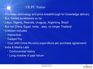 OLPC and INDIA | PDF