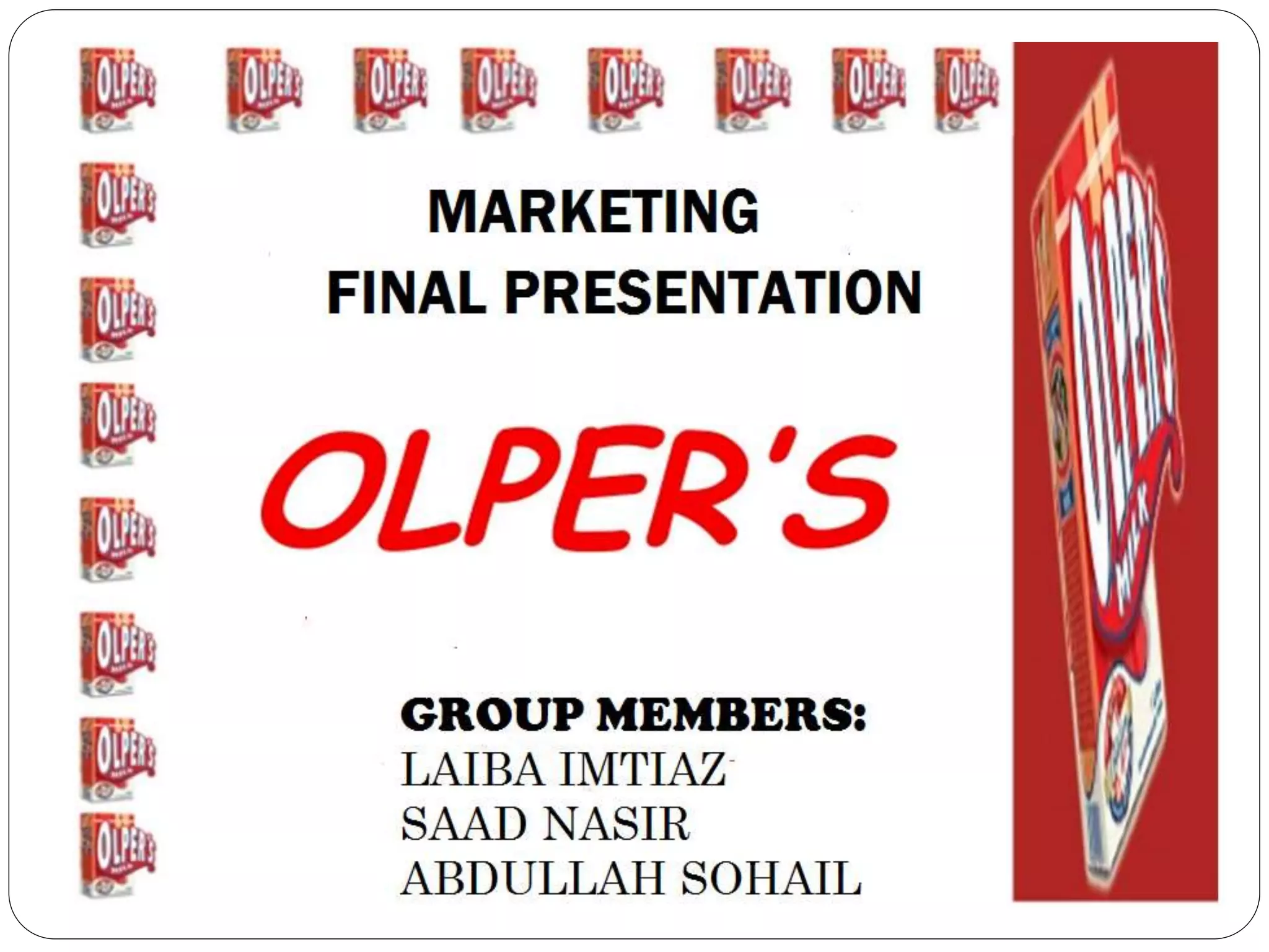 marketing concepts on Olpers milk (engro foods) | PPTX