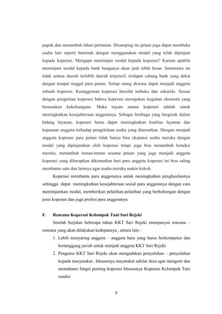 koperasi kelompok tani | PDF