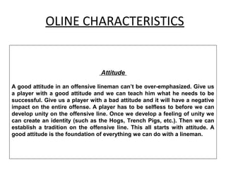 Offensive Line Presentation | PPT