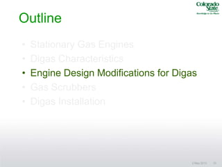 Operation of Internal Combustion Engines on Digas for Electricity ...