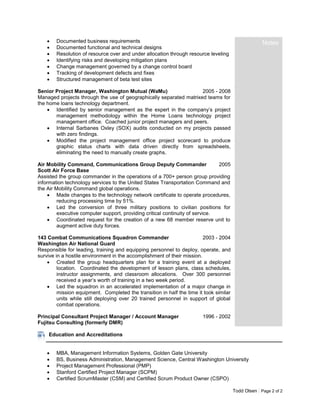 Resume of Todd Olsen | PDF