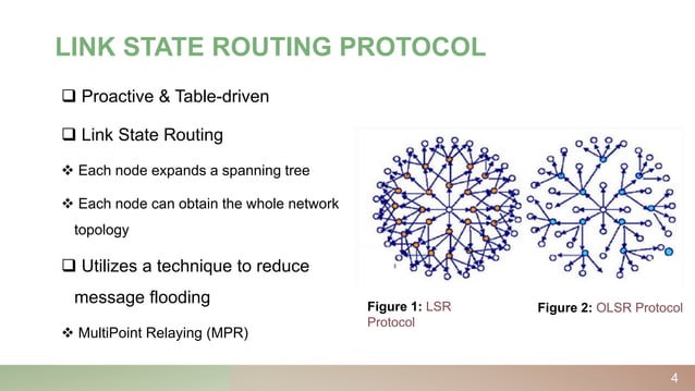 OLSR | Optimized Link State Routing Protocol | PPTX