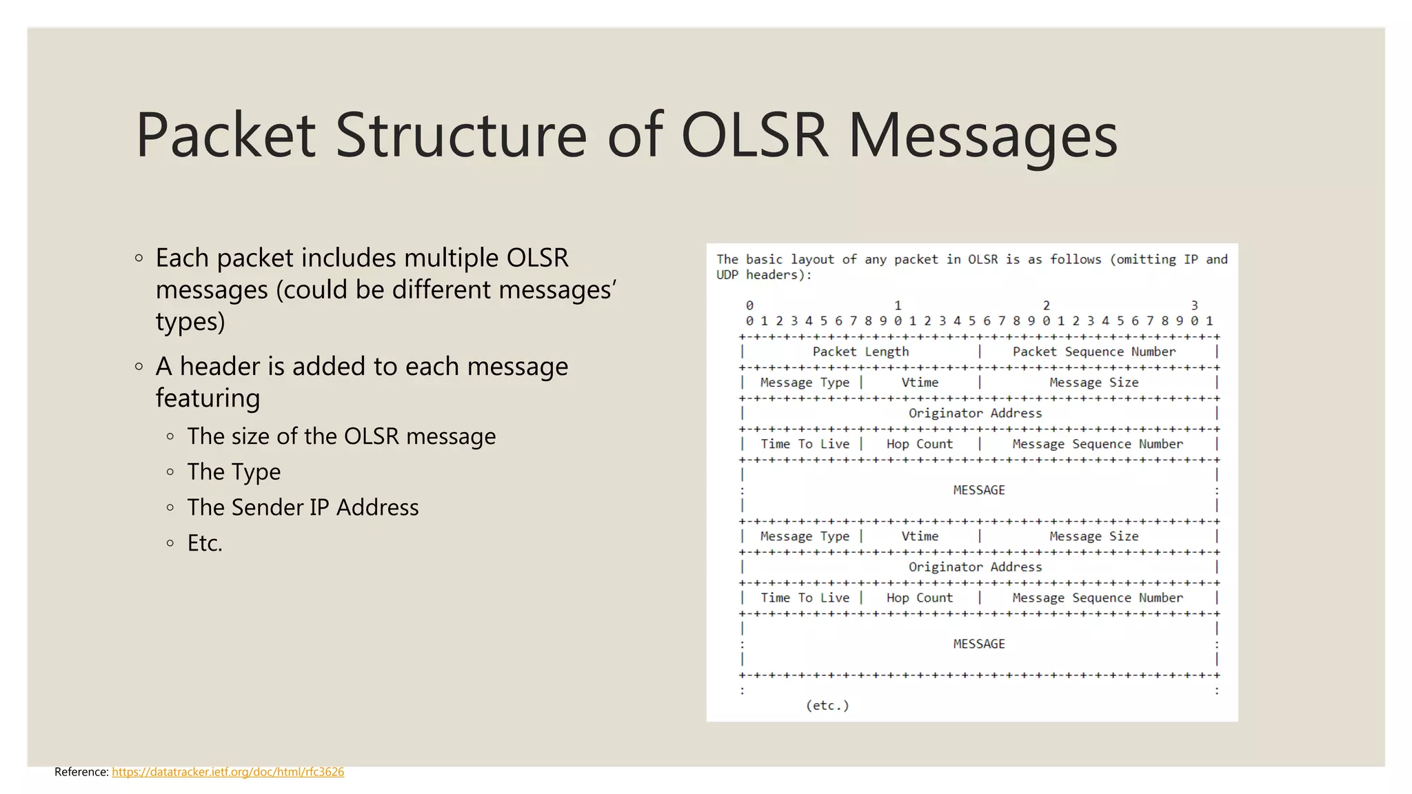 About Optimized Link State Routing Olsr Protocol Ppt 6360