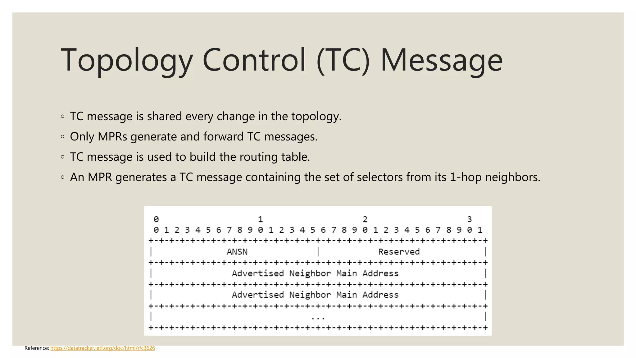 About Optimized Link State Routing (OLSR) Protocol | PPTX