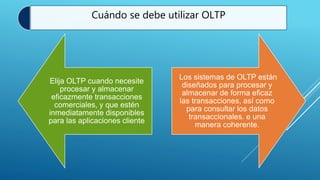 Oltp: Procesamiento de Transacciones en Linea | PPTX
