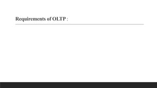 OLTP benchmark by Saikat Garai, Presidency college, Bangalore. | PPTX