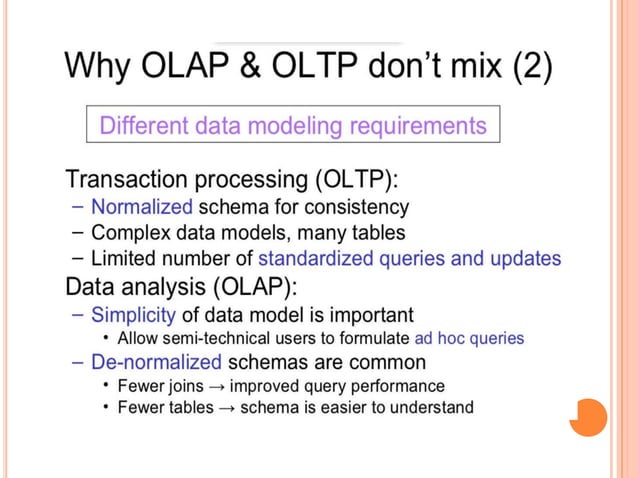 Oltp vs olap | PPTX | Databases | Computer Software and Applications