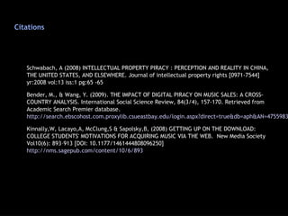 IP Piracy Presentation | PPT | World/International Music | Music