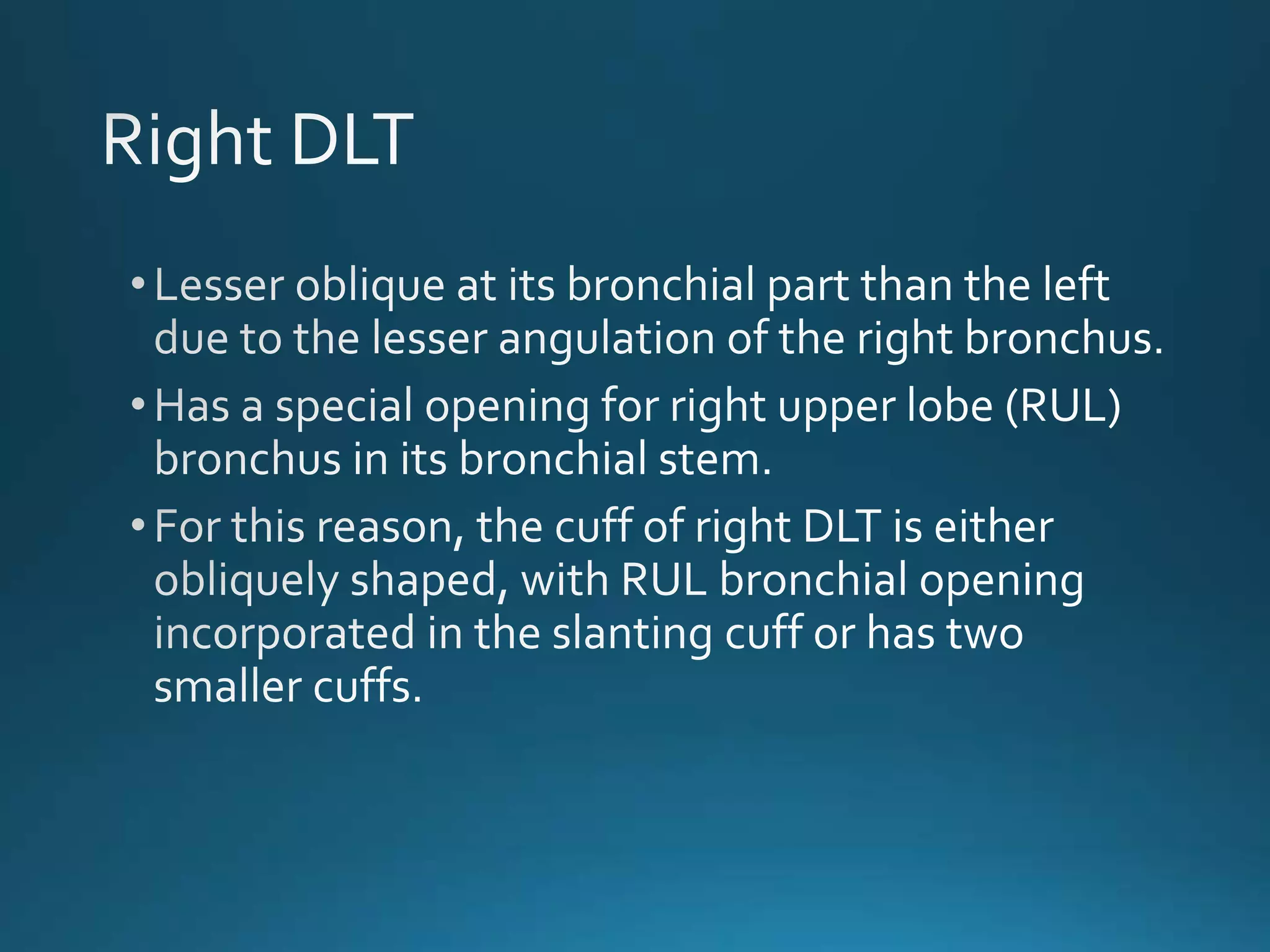One Lung Ventilation | PPTX