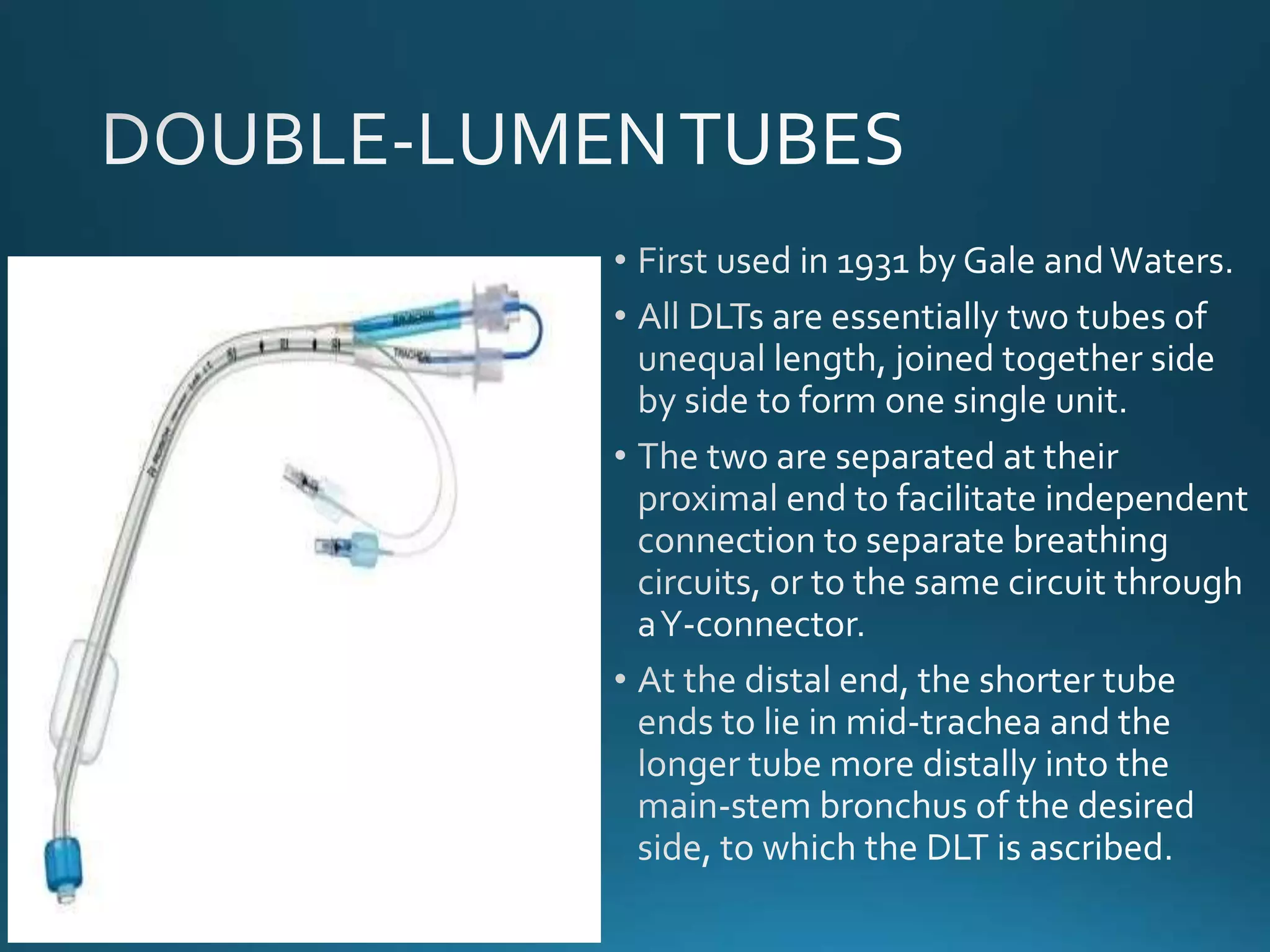 One Lung Ventilation | PPTX