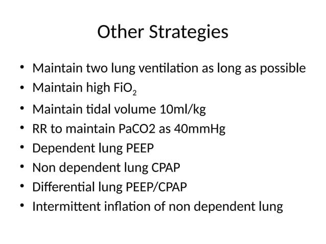 OLV - Physiology and pathology one lungs | PPT