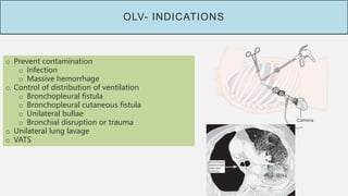 One lung ventilation in pediatric and adult patients | PPTX