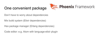 Introduction to Phoenix Framework (Elixir) 2016-01-07 | PPT