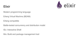 Introduction to Phoenix Framework (Elixir) 2016-01-07 | PPT