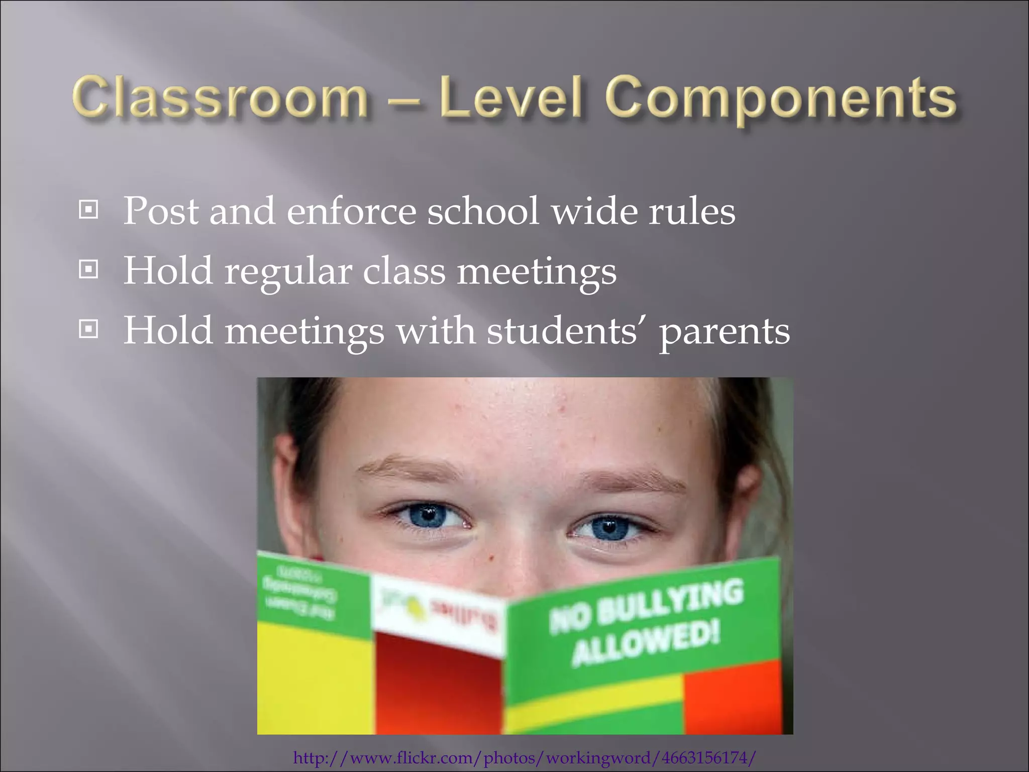 Olweus Bullying Prevention | PPT