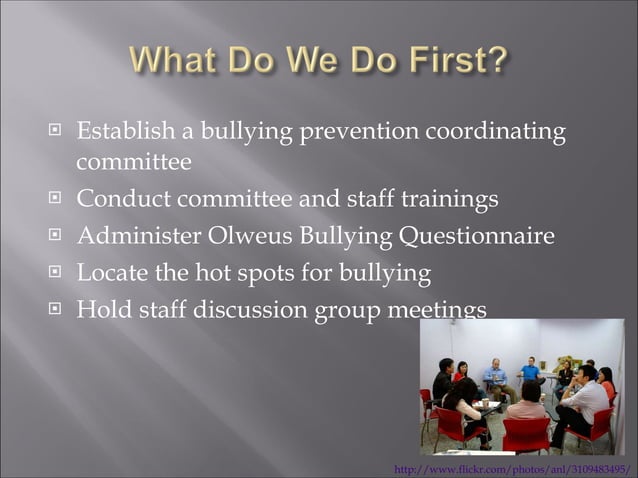 Olweus Bullying Prevention | PPT