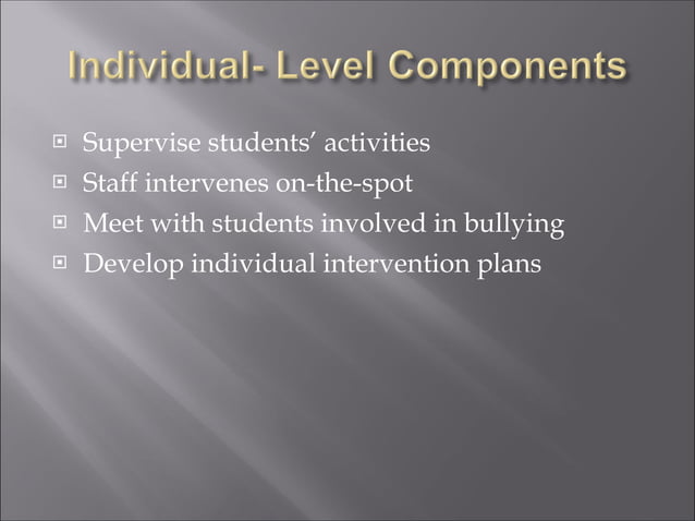 Olweus Bullying Prevention | PPT