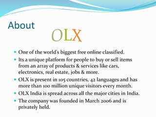 Olx.ppt | Business | Business and Finance