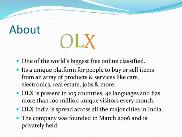 Olx.ppt | Business | Business and Finance