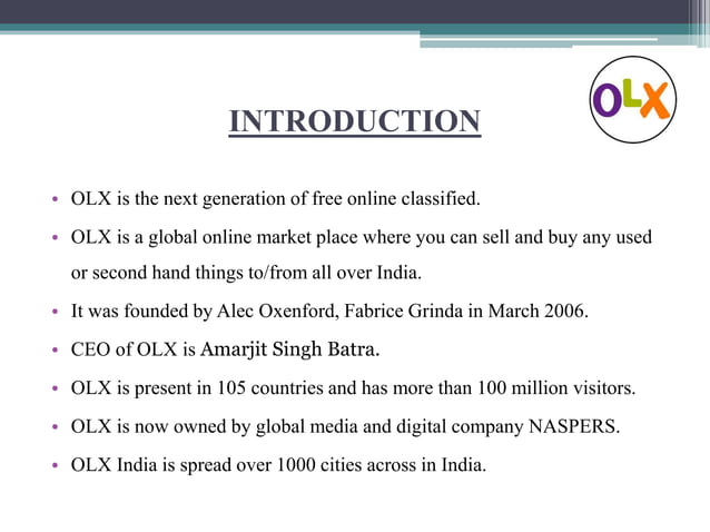 Olx | PPTX | Internet | Computing