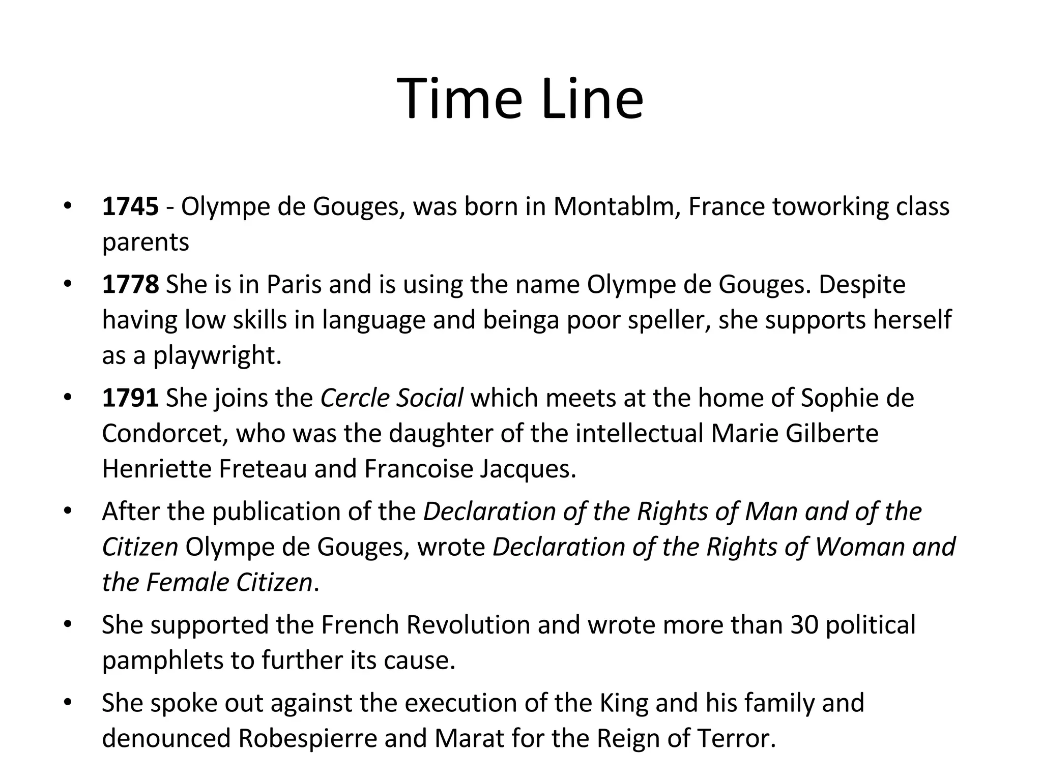 Olympe De Gouges(2) | PPT