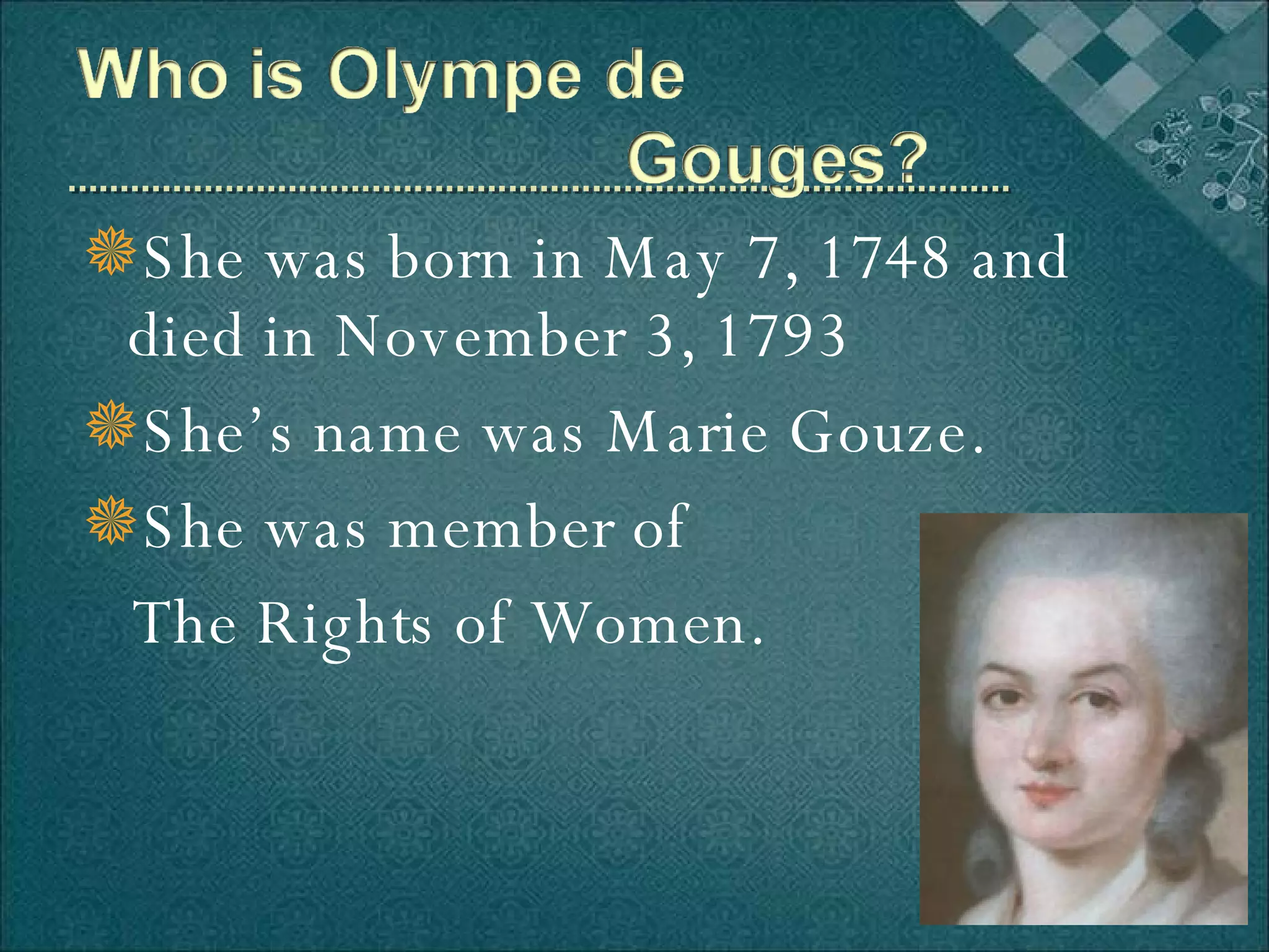 Olympe De Gouges | PPT