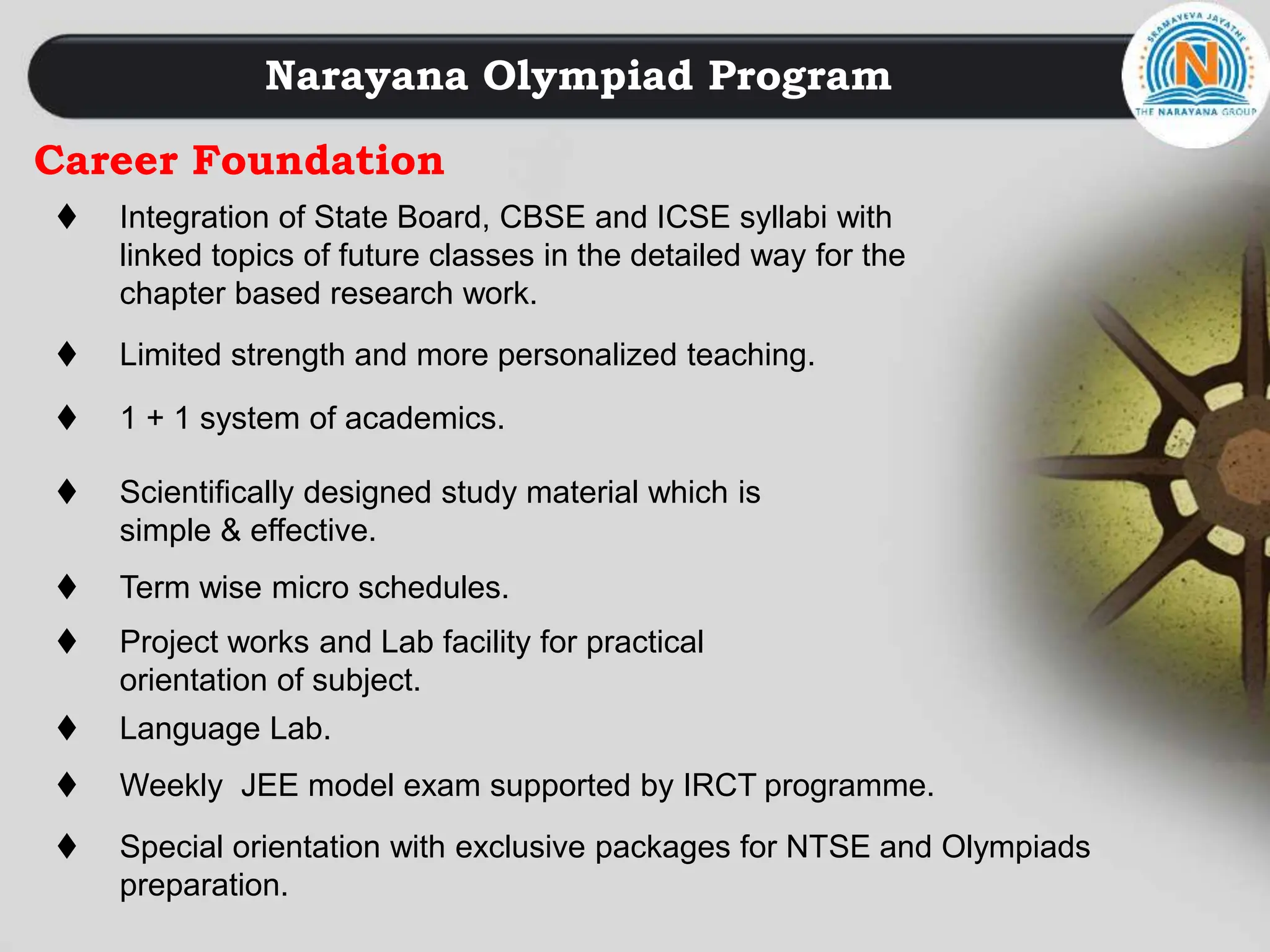 Narayana School olympiad Program ppt.pptx