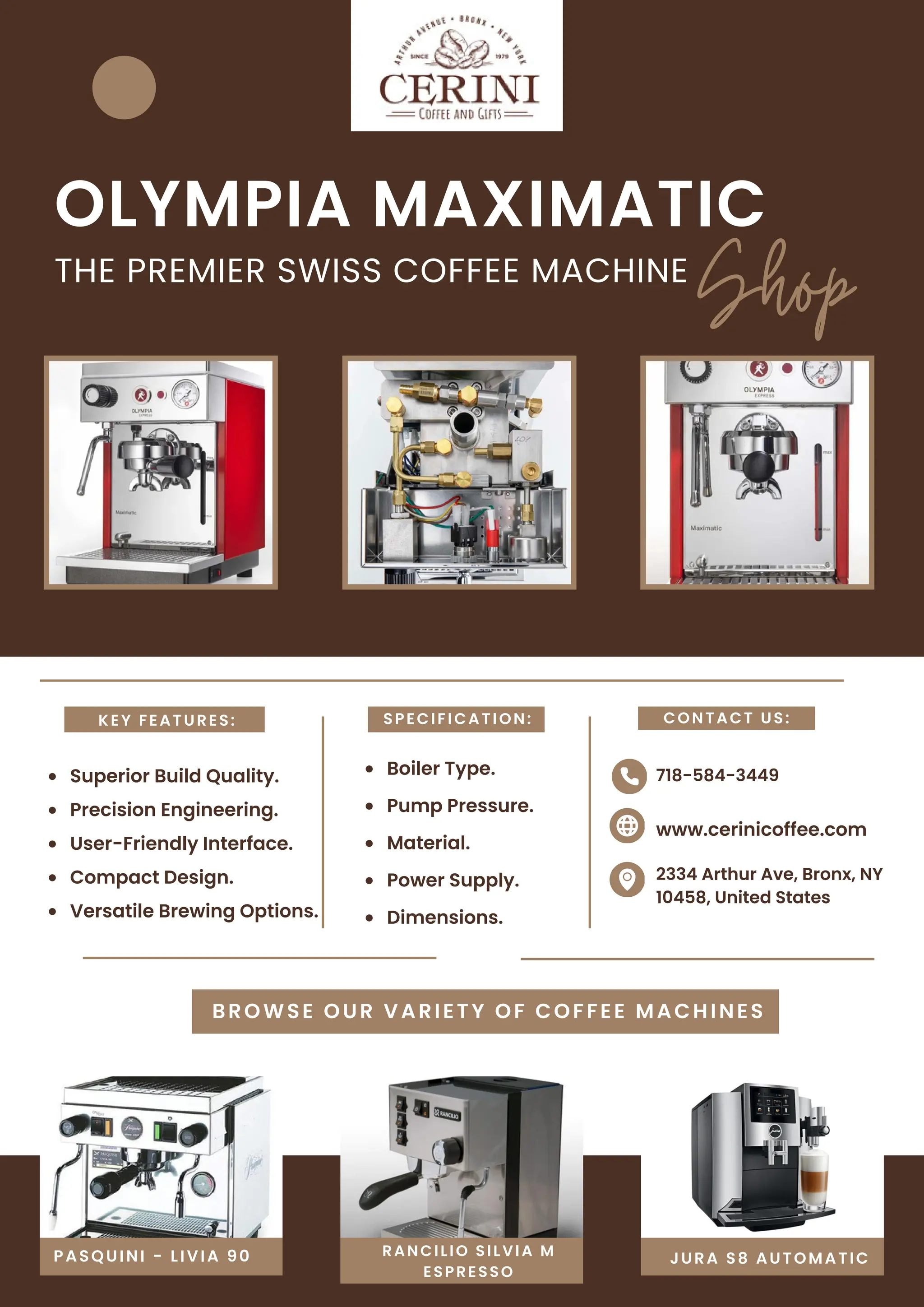 Olympia Maximatic The Ultimate Swiss Coffee Machine Cerini Coffee.pdf
