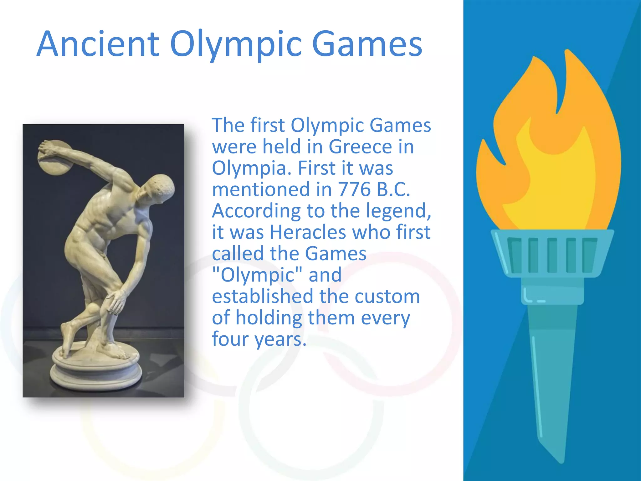 The Olympic games powerpoint presentation | PDF