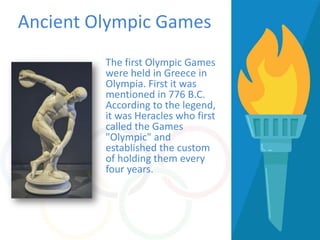 The Olympic games powerpoint presentation | PDF
