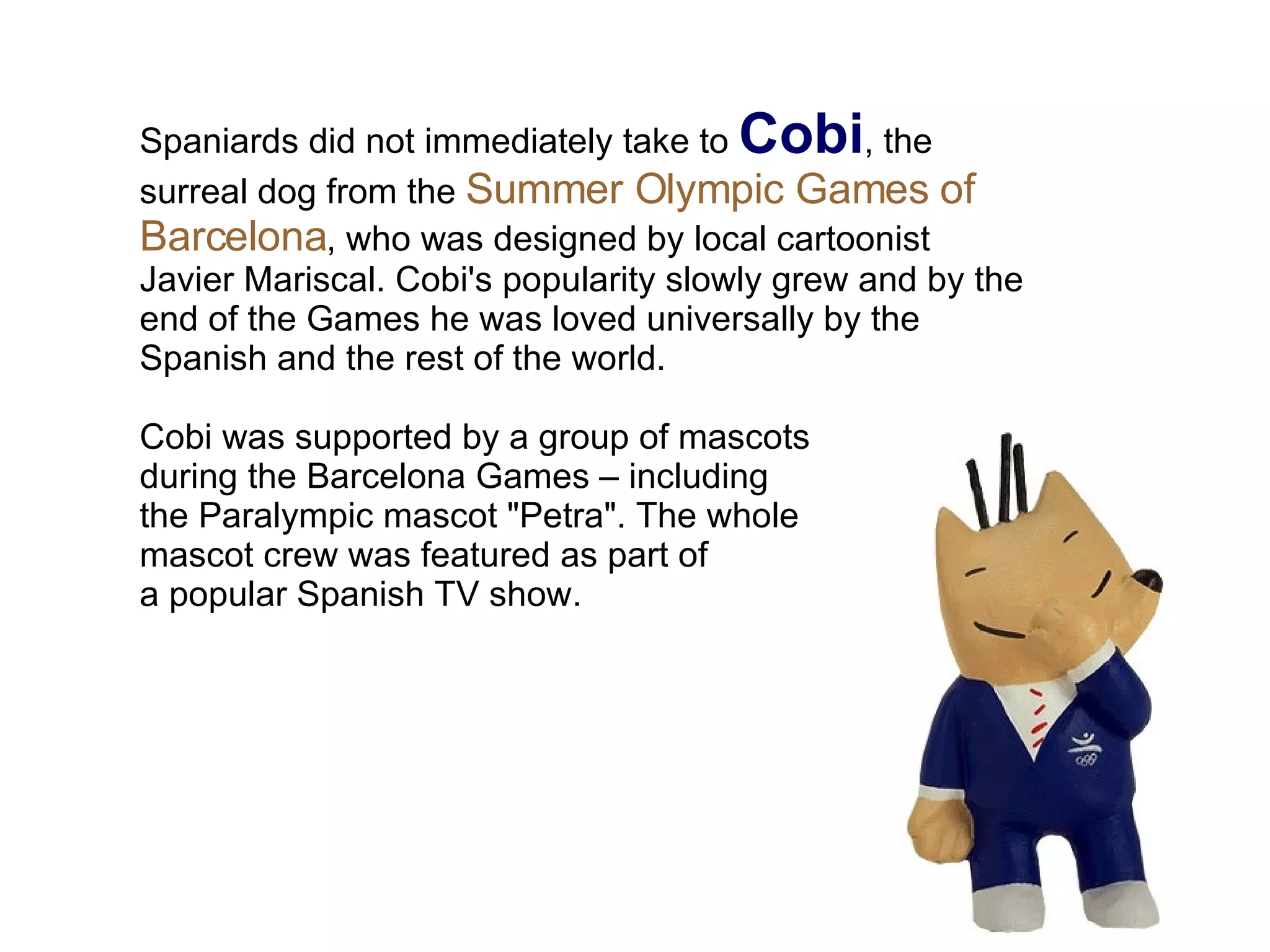 Mascots in the Olympics | PPT