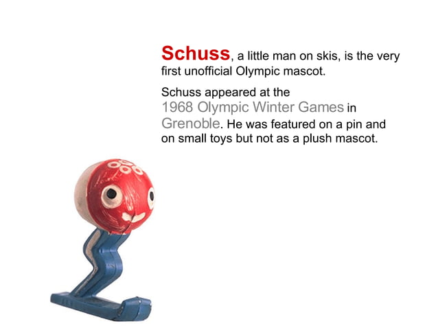 Mascots in the Olympics | PPT | Summer Olympic Sports | Olympic Sports