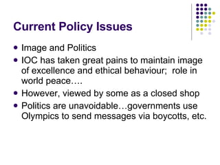 Olympic Sport Policy | PPT