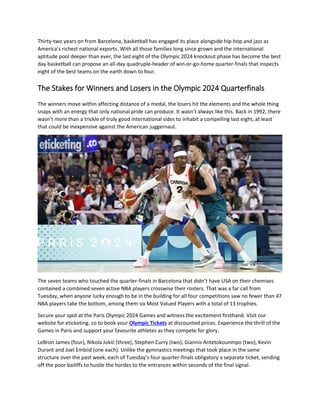 Olympic 2024 How did the Olympic men’s quarter-finals become the best ...