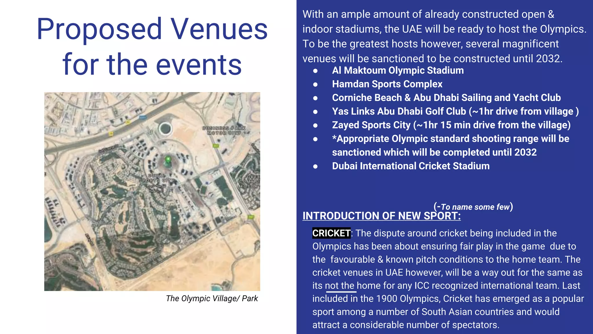 Sample UAE Olympic Bid Proposal for Summer Olympics 2032 | PPTX