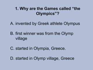 Olympic games | PPTX