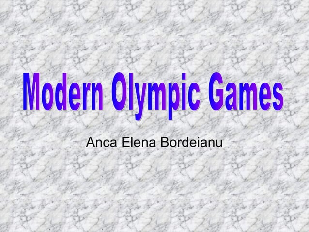Olympic games | PPT