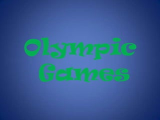 Olympic Games Graph | PPT