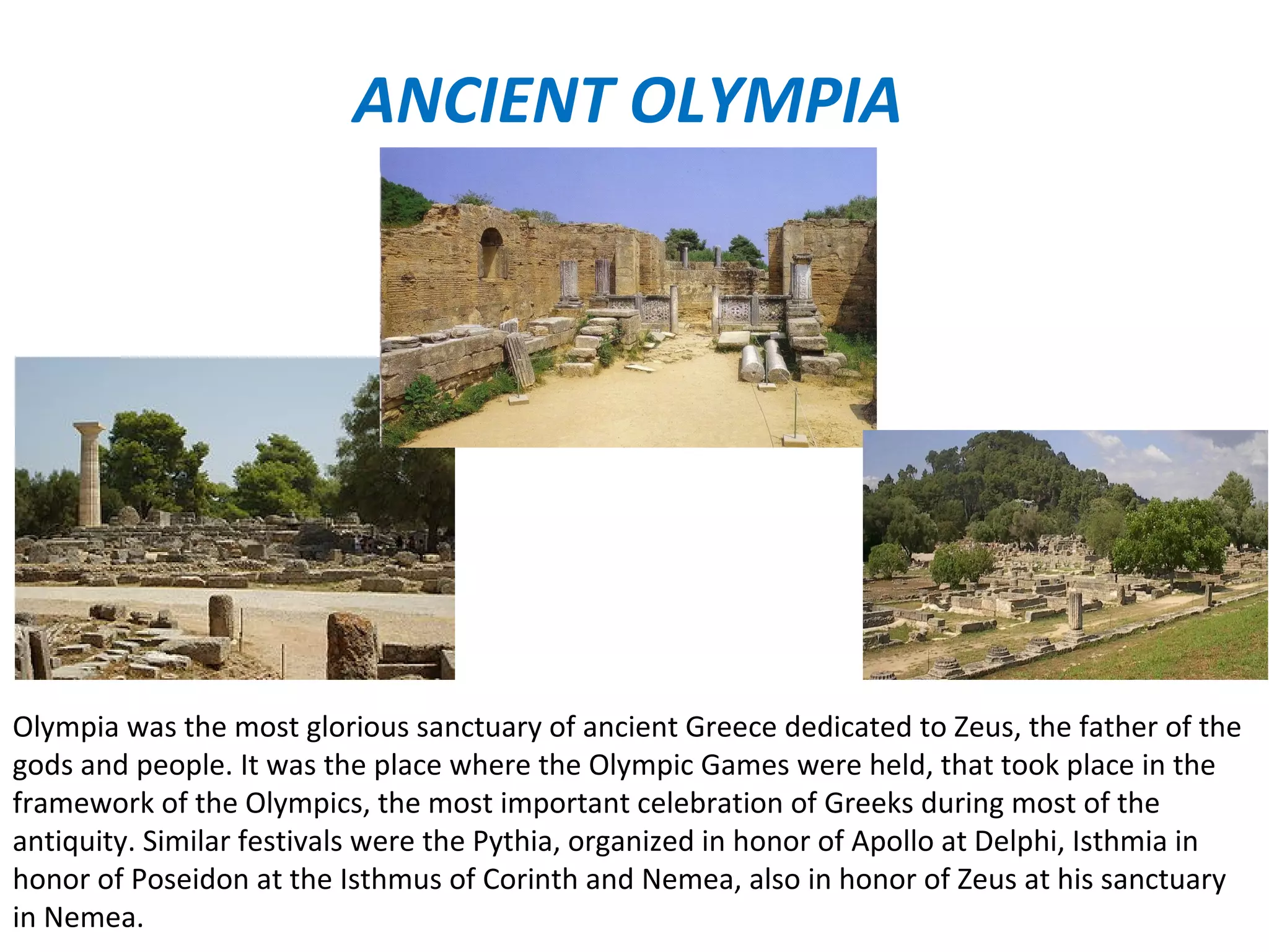 Olympic games in the ancient years | PPT