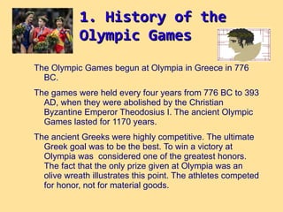 Olympic games presentation | PPT
