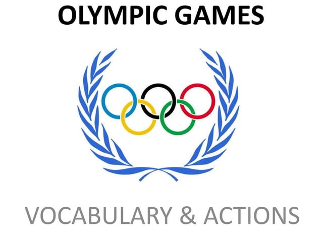 Olympic games vocabulary & actions | PPT
