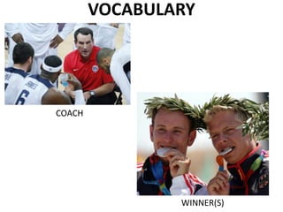 Olympic games vocabulary & actions | PPTX