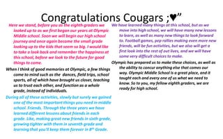 Olympic middle school 2k10 2k11 | PPTX