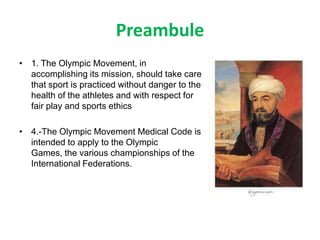 Olympic Movement Medical Code | PPT