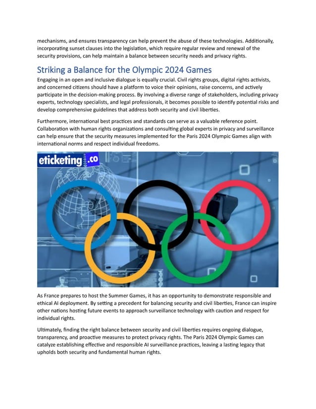 Olympic Paris 2024 Concern over French Plan for AI Surveillance.pdf