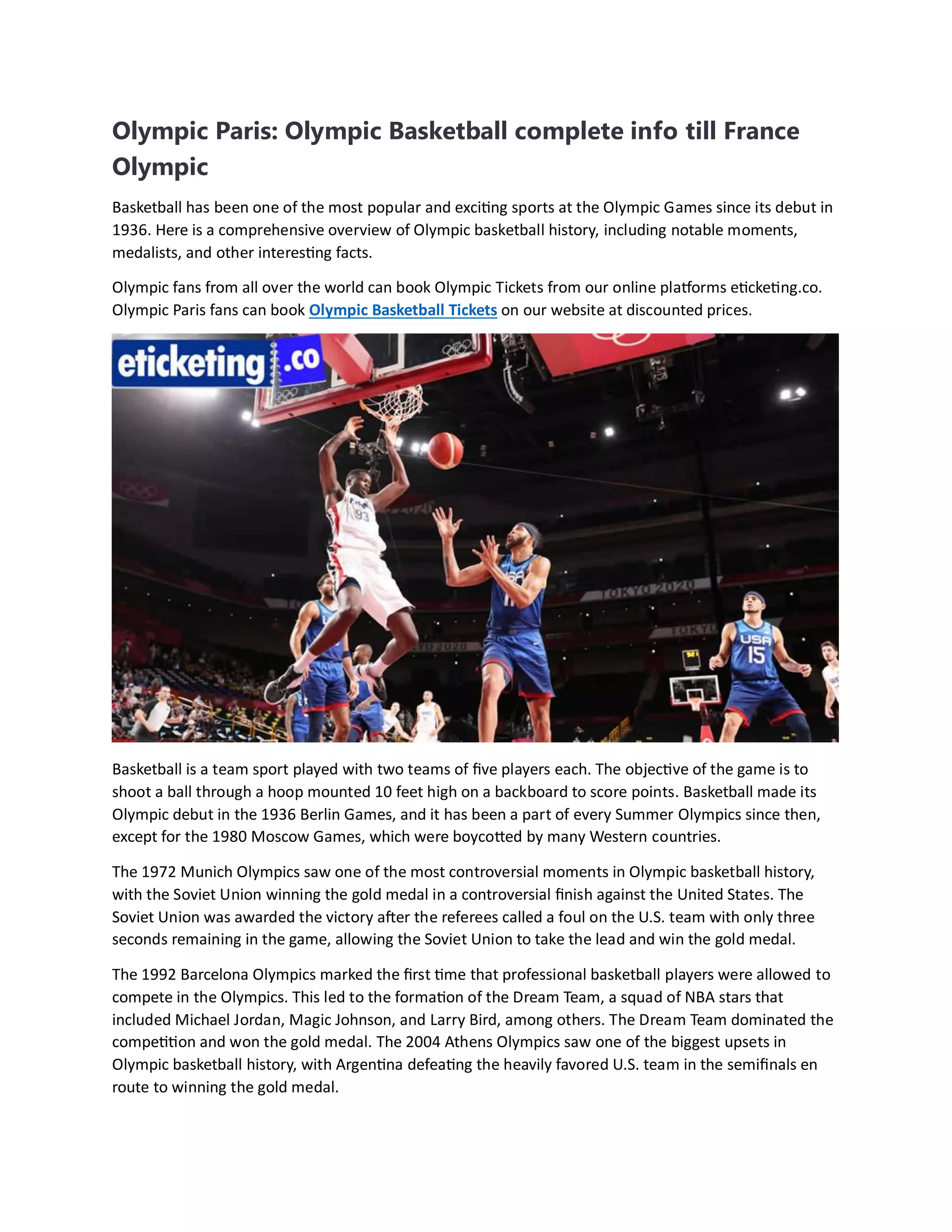 Olympic Paris Olympic Basketball complete info till France Olympic.pdf