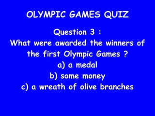 olympic quiz for learners in ESL education | PPT