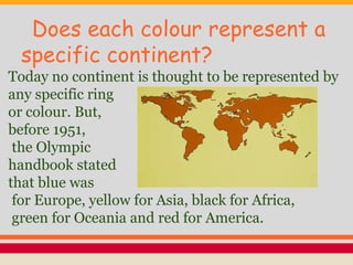Olympic Rings Meaning Colours And Continents