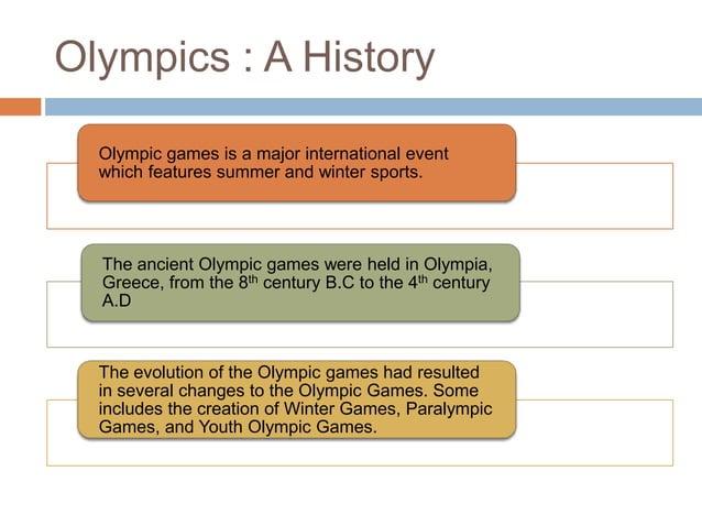Olympics and Econs | PPTX